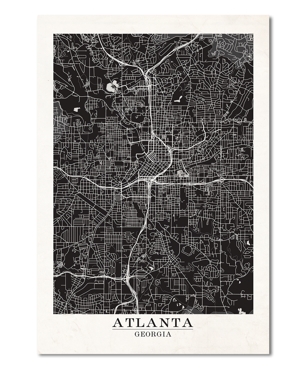 Atlanta Map Design – STUDIO MAXE