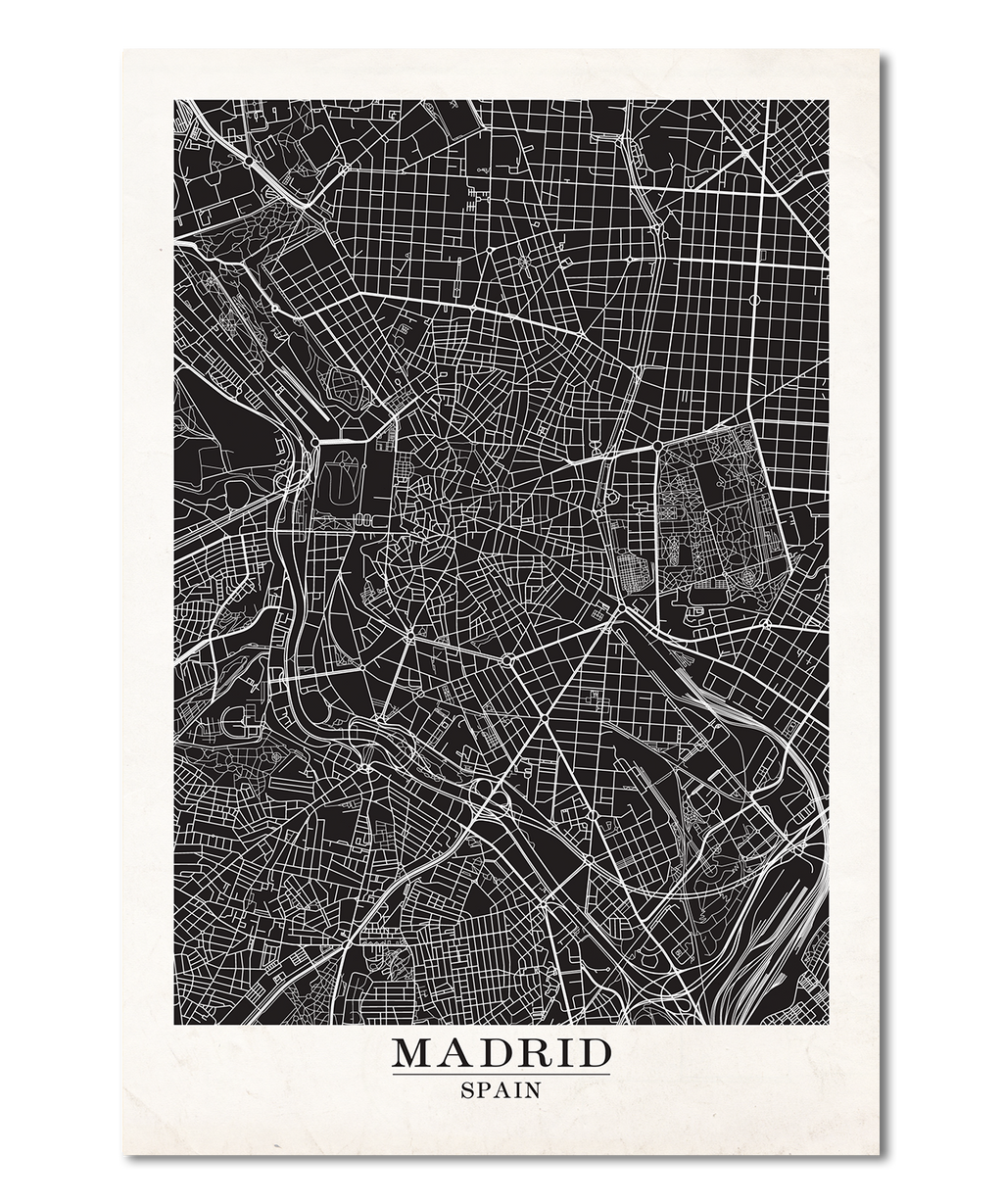 Madrid Map Design – STUDIO MAXE