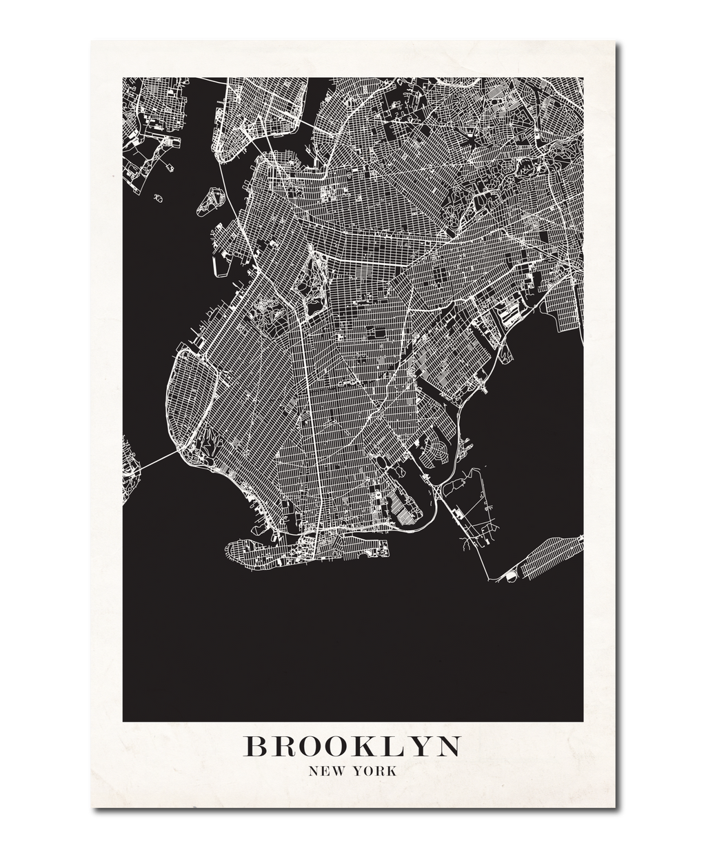 Brooklyn, New York Map Design – STUDIO MAXE