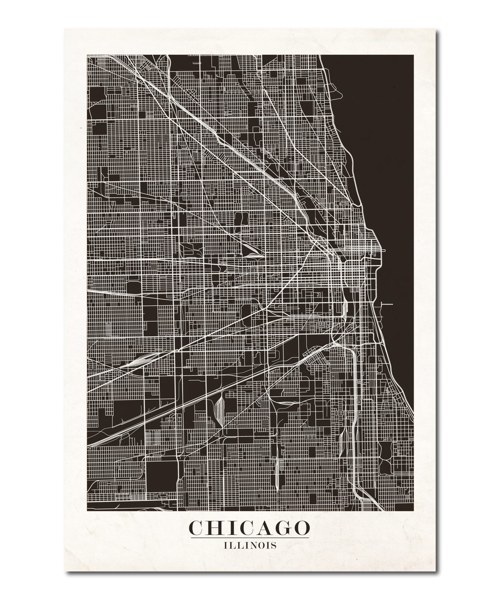 Chicago Map Design – STUDIO MAXE